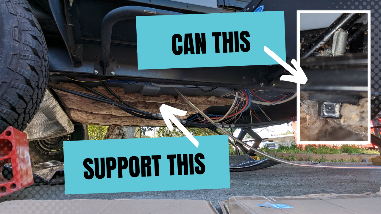 Reinforcing the Fresh Water Tank - Rogina Roaming