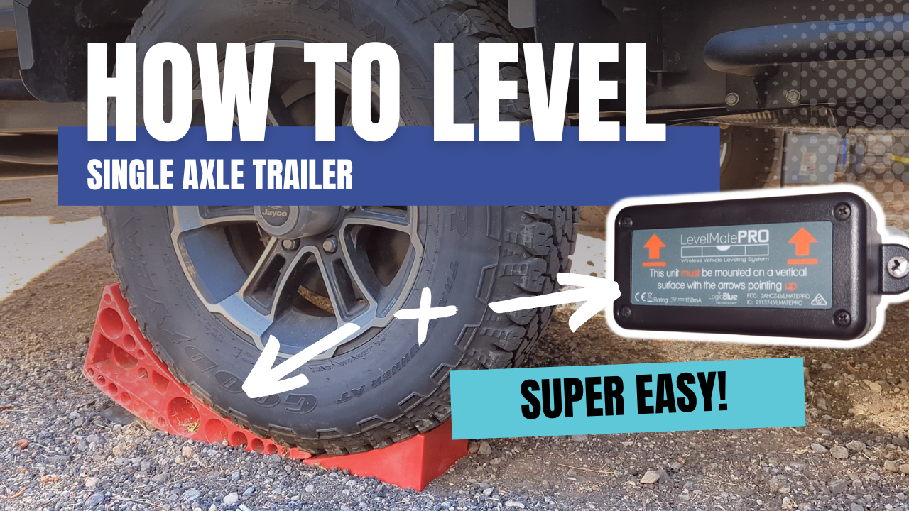 Easy Way to Level Out a Single Axle Travel Trailer - Rogina Roaming